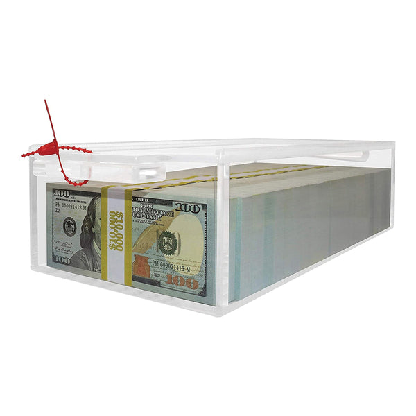 Clear Acrylic Cash Box with Slipping Cover – mobileiGo.com