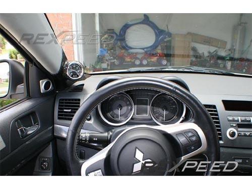 Rexpeed Carbon Fiber A Pillar Pod | 2008-2015 Mitsubishi Evo X (R127 ...