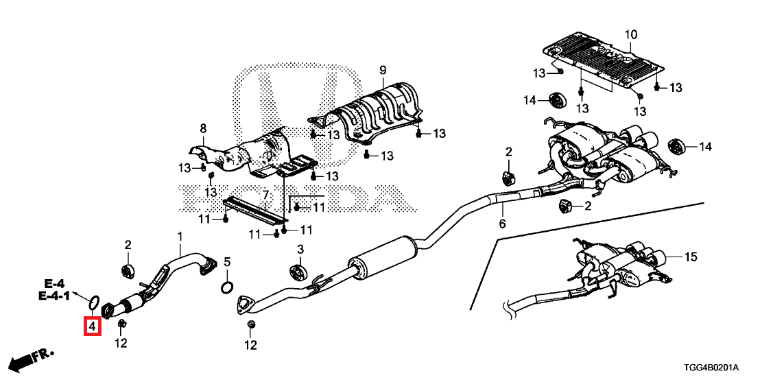 Honda OEM Front Pipe Gasket | 2016-2020 Honda Civic 1.5T/Si (18302-SP0 ...
